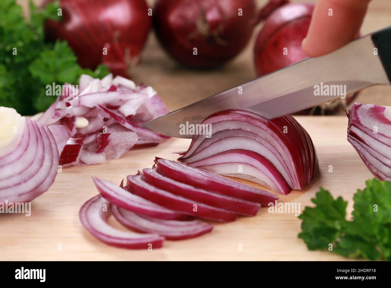 cutting, onion, onions Stock Photo - Alamy