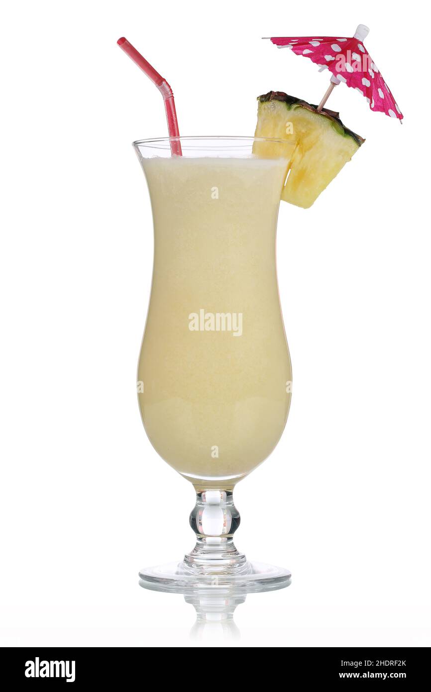 Tropical drinks pina colada Cut Out Stock Images & Pictures - Alamy
