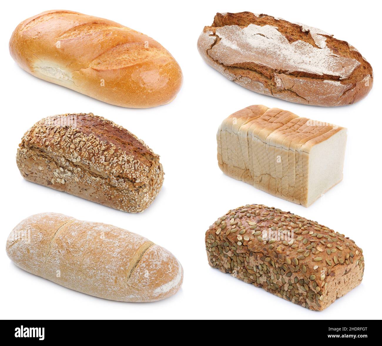 Toast varieties Cut Out Stock Images & Pictures - Alamy