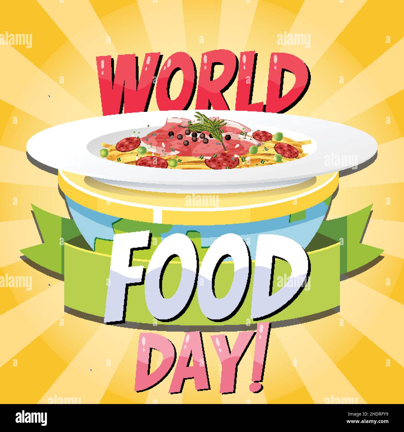 World food day banner design illustration Stock Vector Image & Art - Alamy