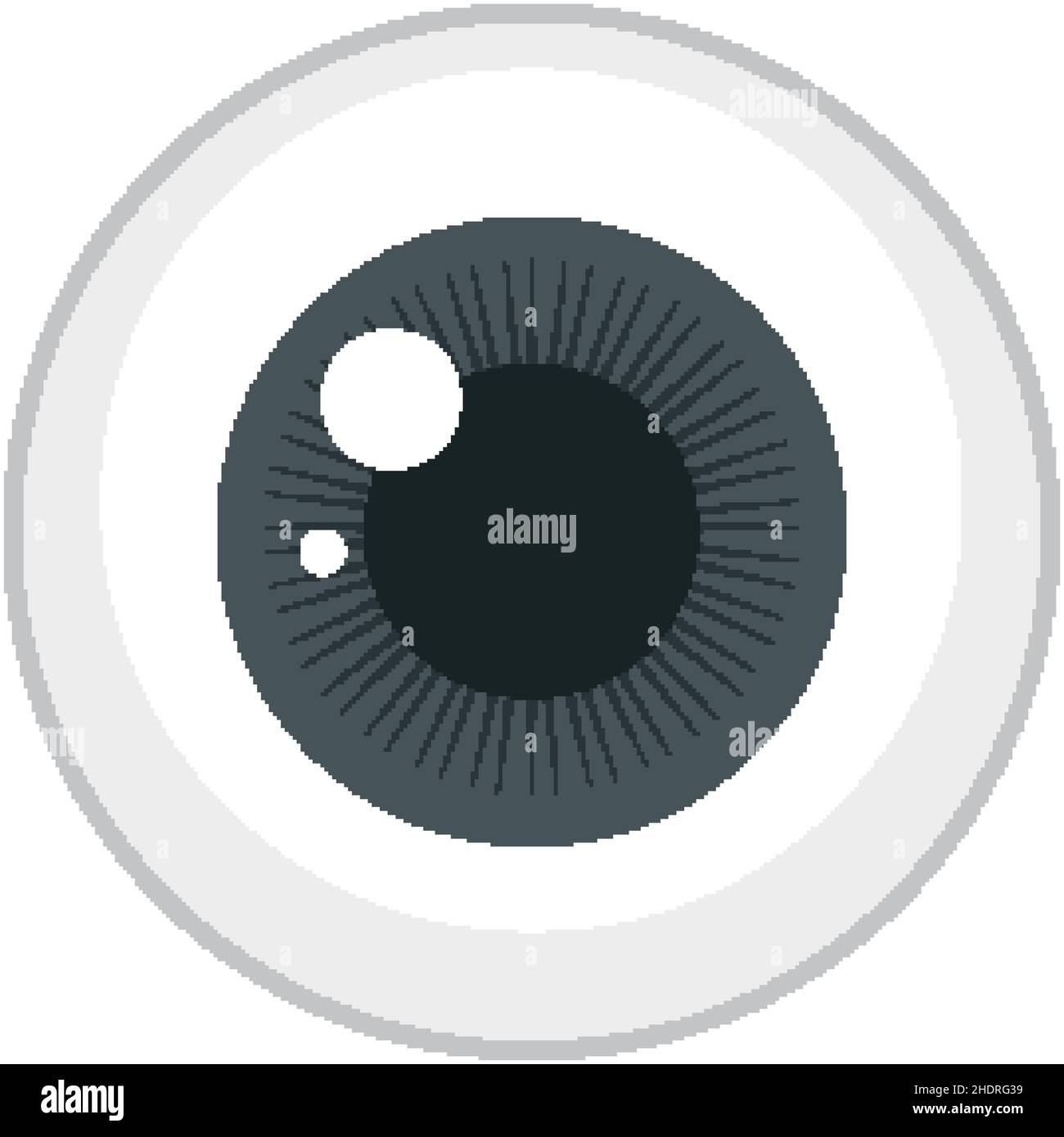 Human eye isolated on white background illustration Stock Vector Image ...