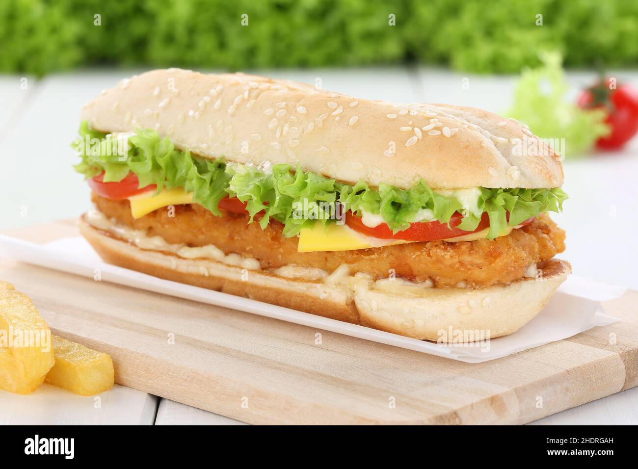 Chickenburger hi-res stock photography and images - Alamy