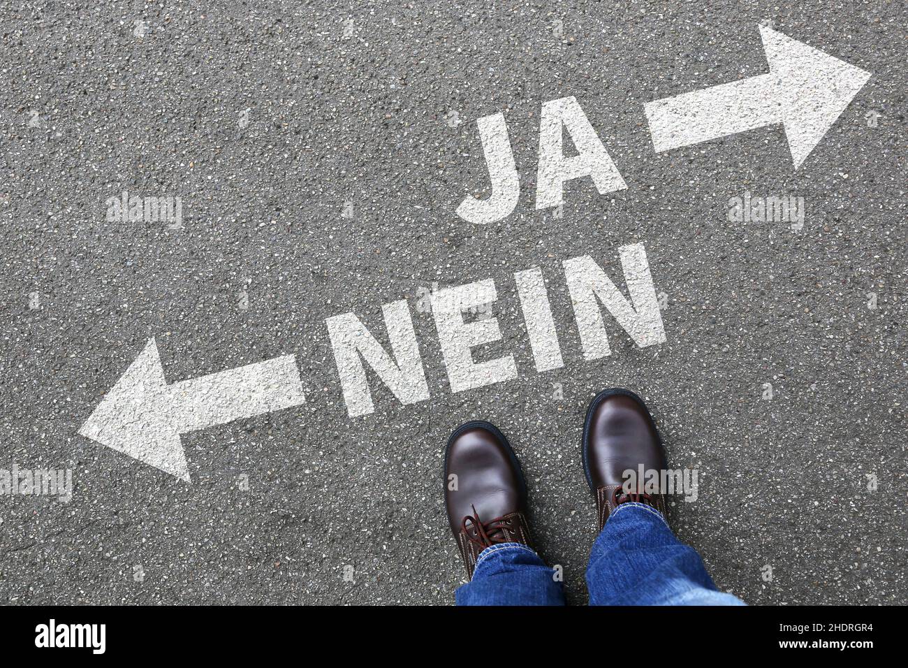 yes, no, perhaps Stock Photo - Alamy
