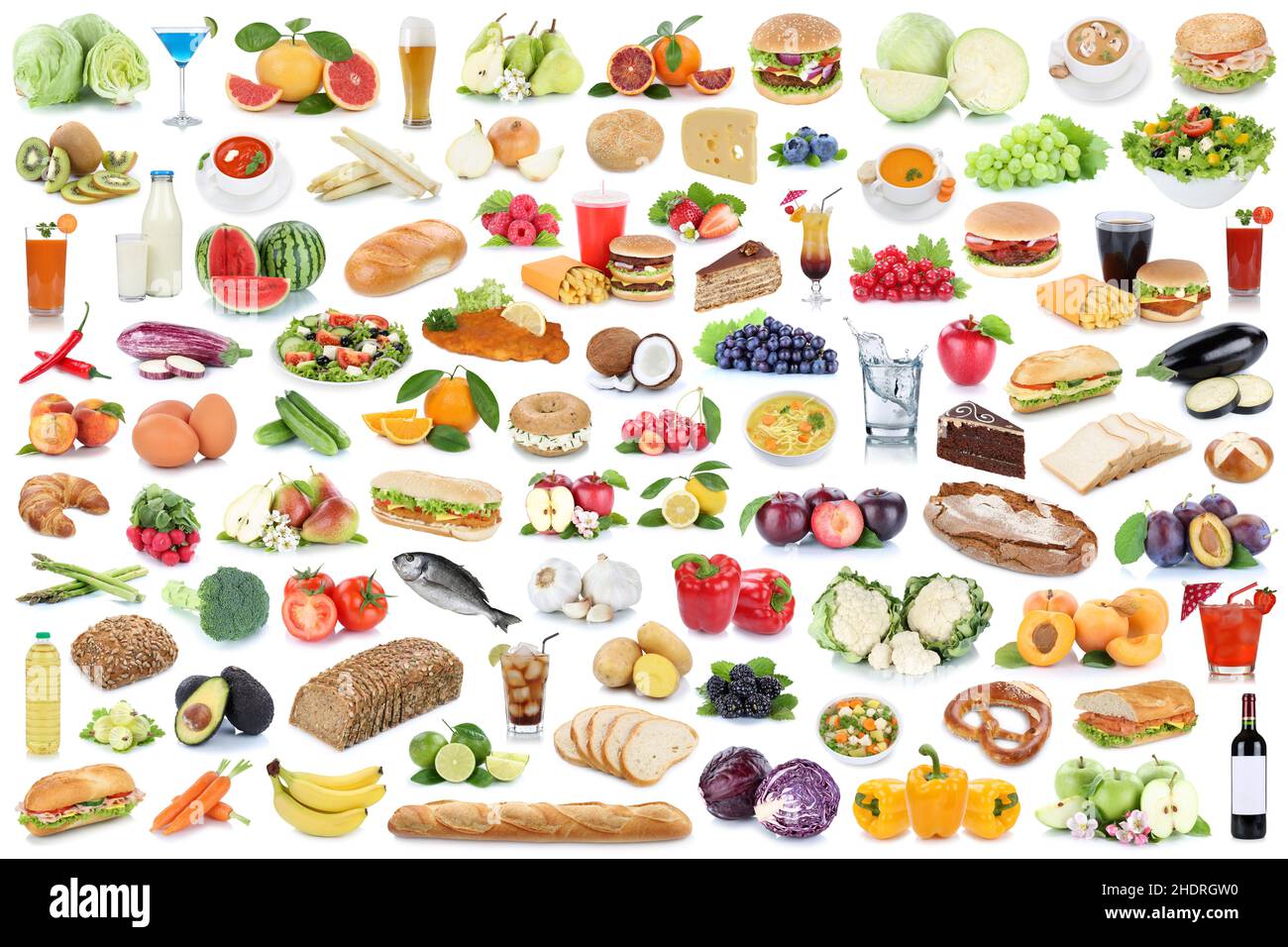 groceries, collage, grocery, collages Stock Photo - Alamy