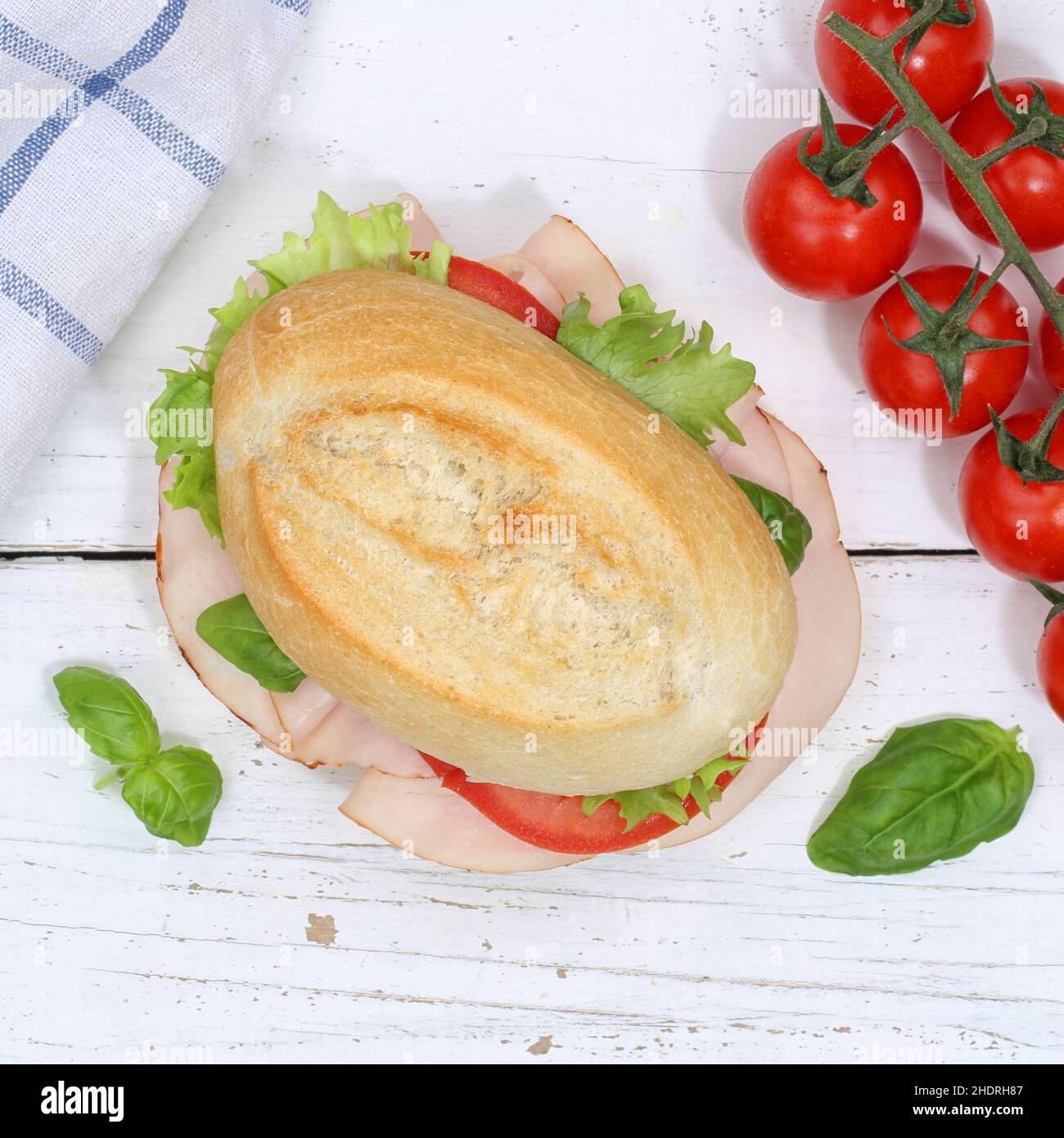 sandwich, ham sandwiches, sandwichs, ham sandwich Stock Photo - Alamy