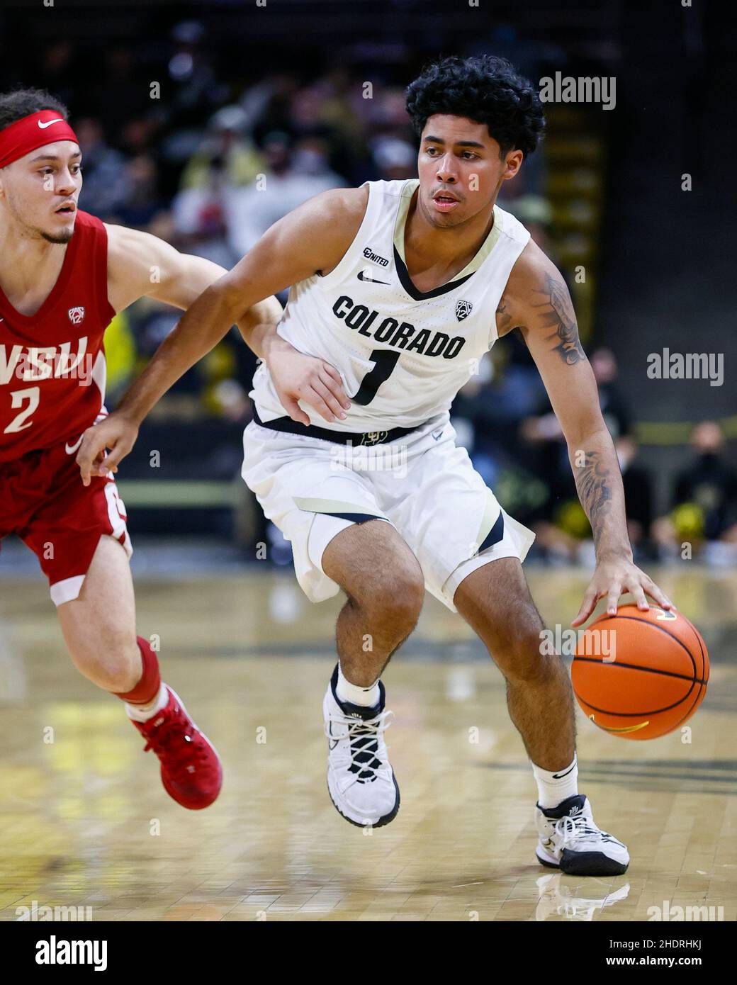 Boulder, CO, USA. 06th Jan, 2022. Colorado Buffaloes guard Julian ...