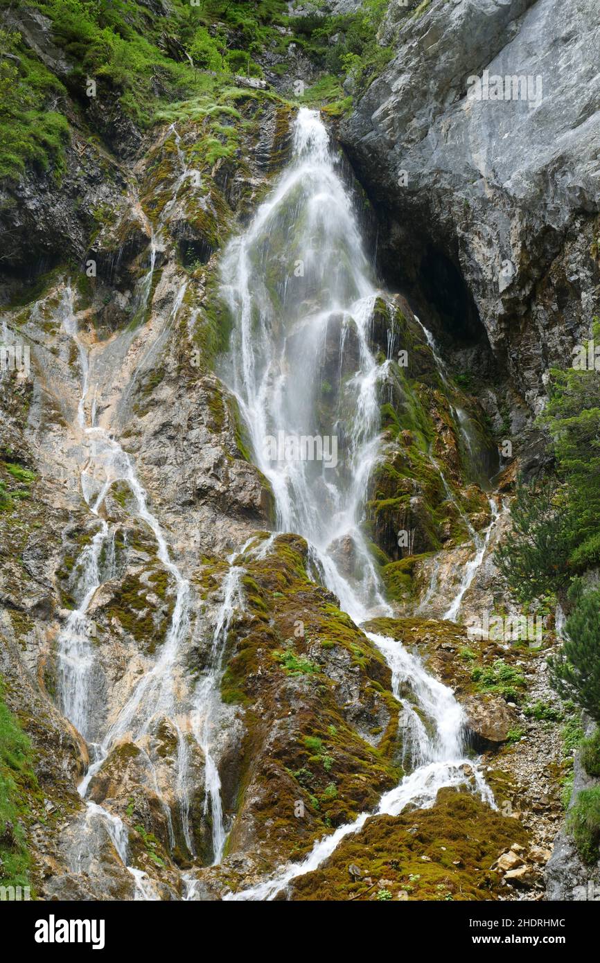 waterfall, silberkarklamm, cascade, waterfalls Stock Photo - Alamy