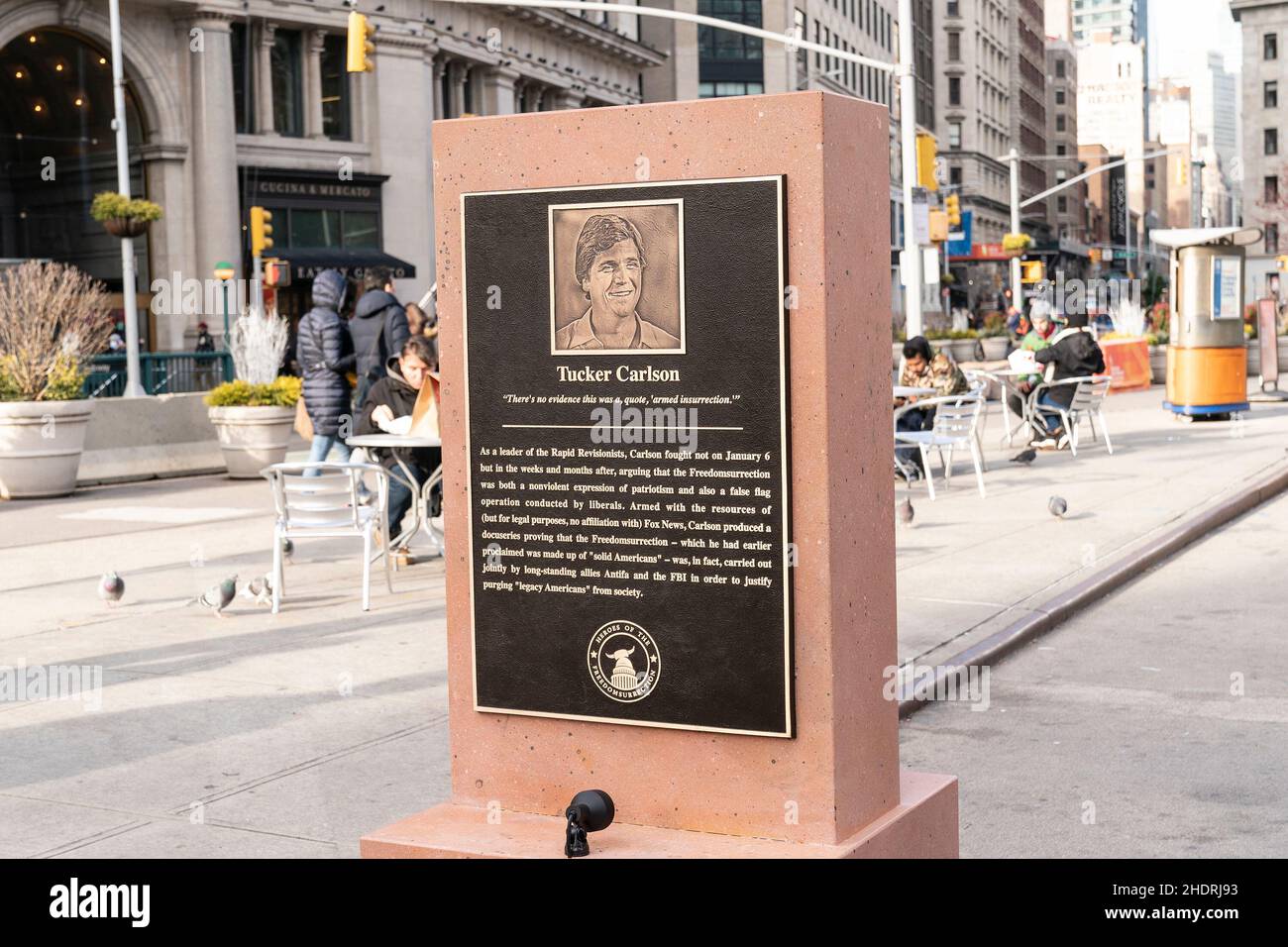 New York, New York, USA. 6th Jan, 2022. The Daily Show Monuments for ...