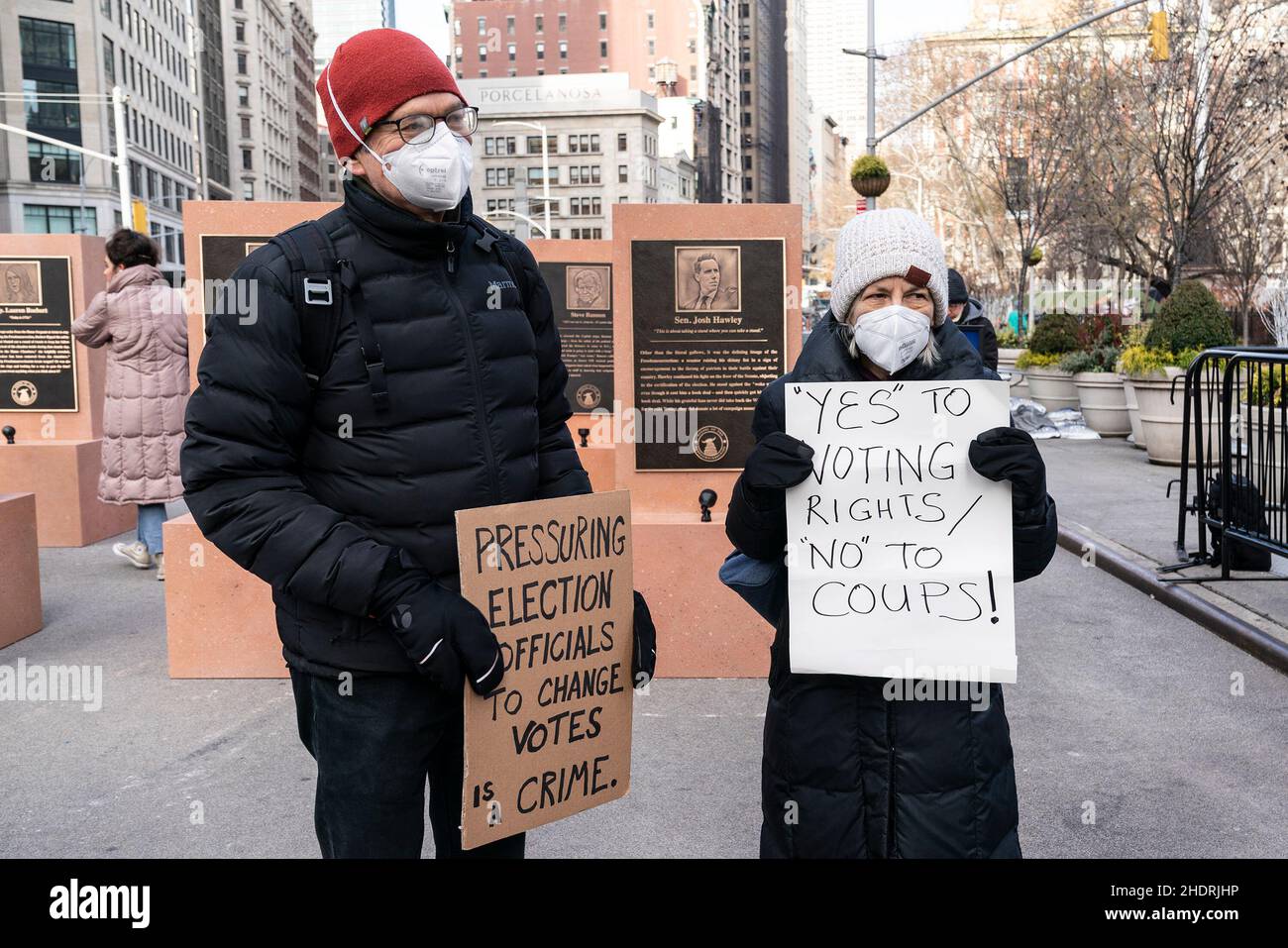 New York, New York, USA. 6th Jan, 2022. The Daily Show Monuments for ...