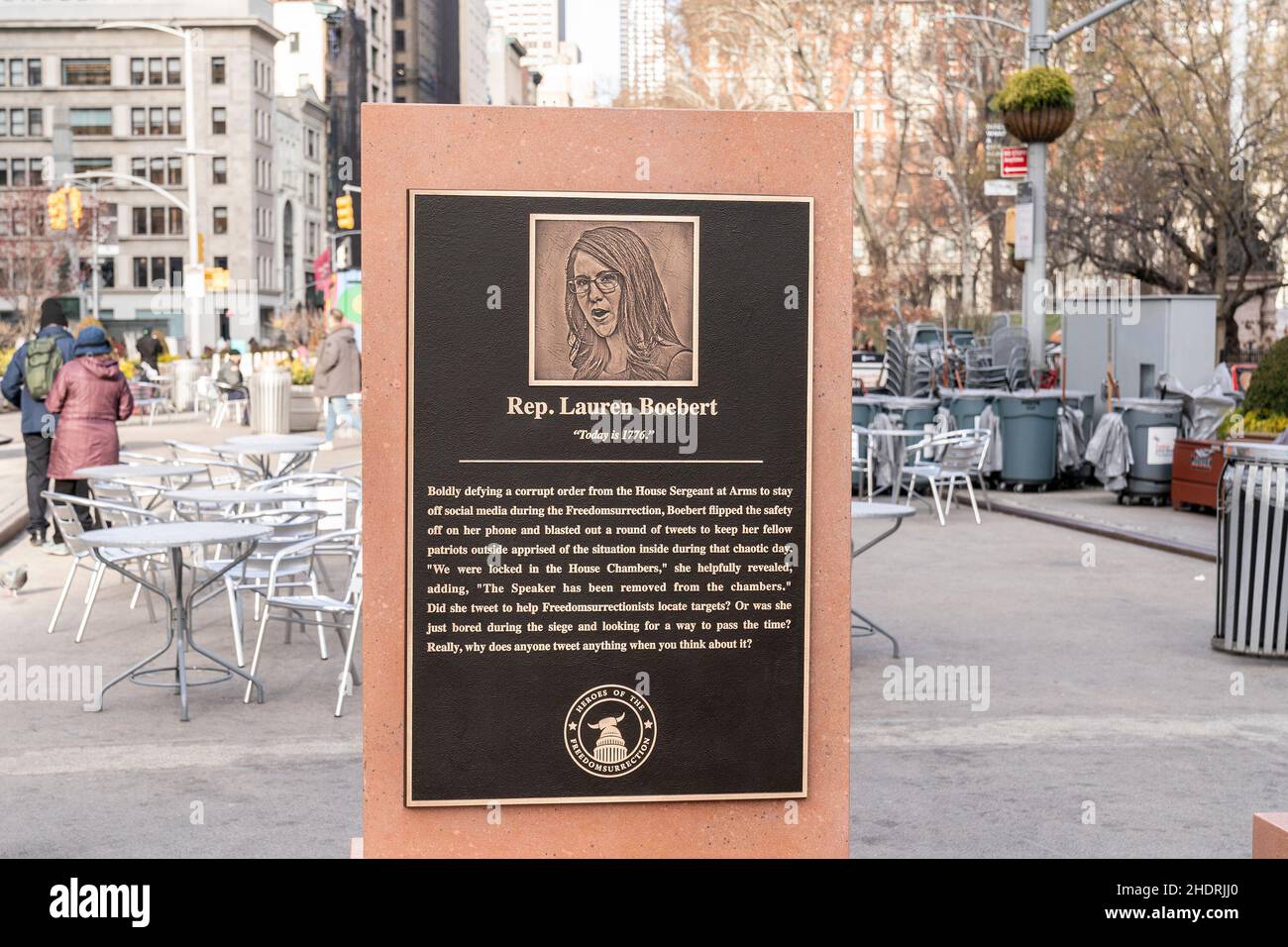 New York, New York, USA. 6th Jan, 2022. The Daily Show Monuments for ...