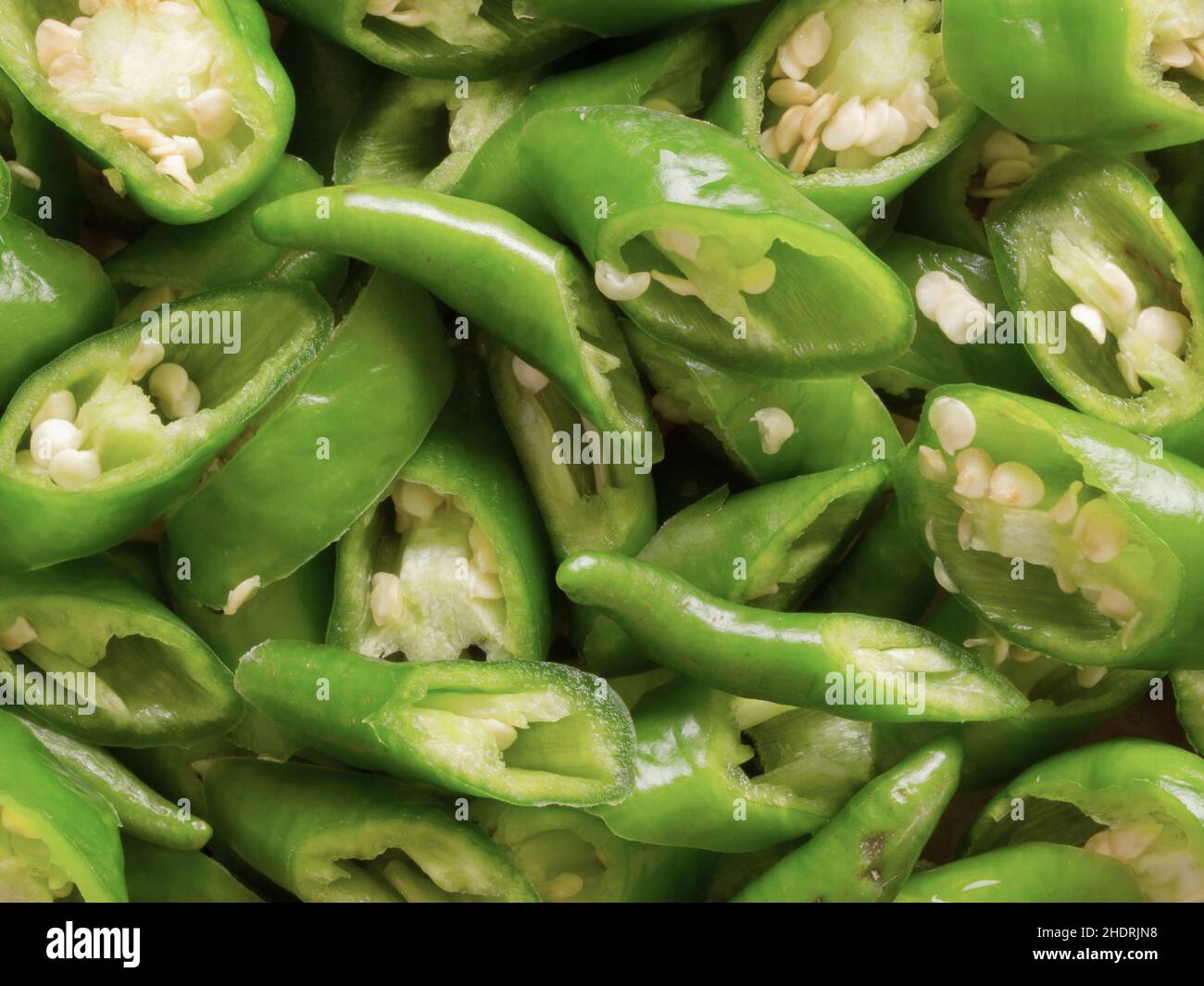 Sliced green chili hi-res stock photography and images - Alamy