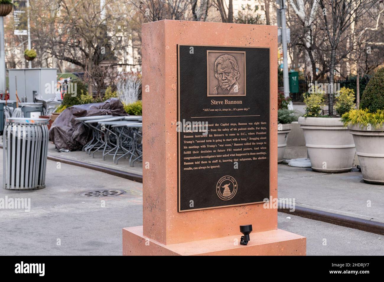 New York, New York, USA. 6th Jan, 2022. The Daily Show Monuments for ...