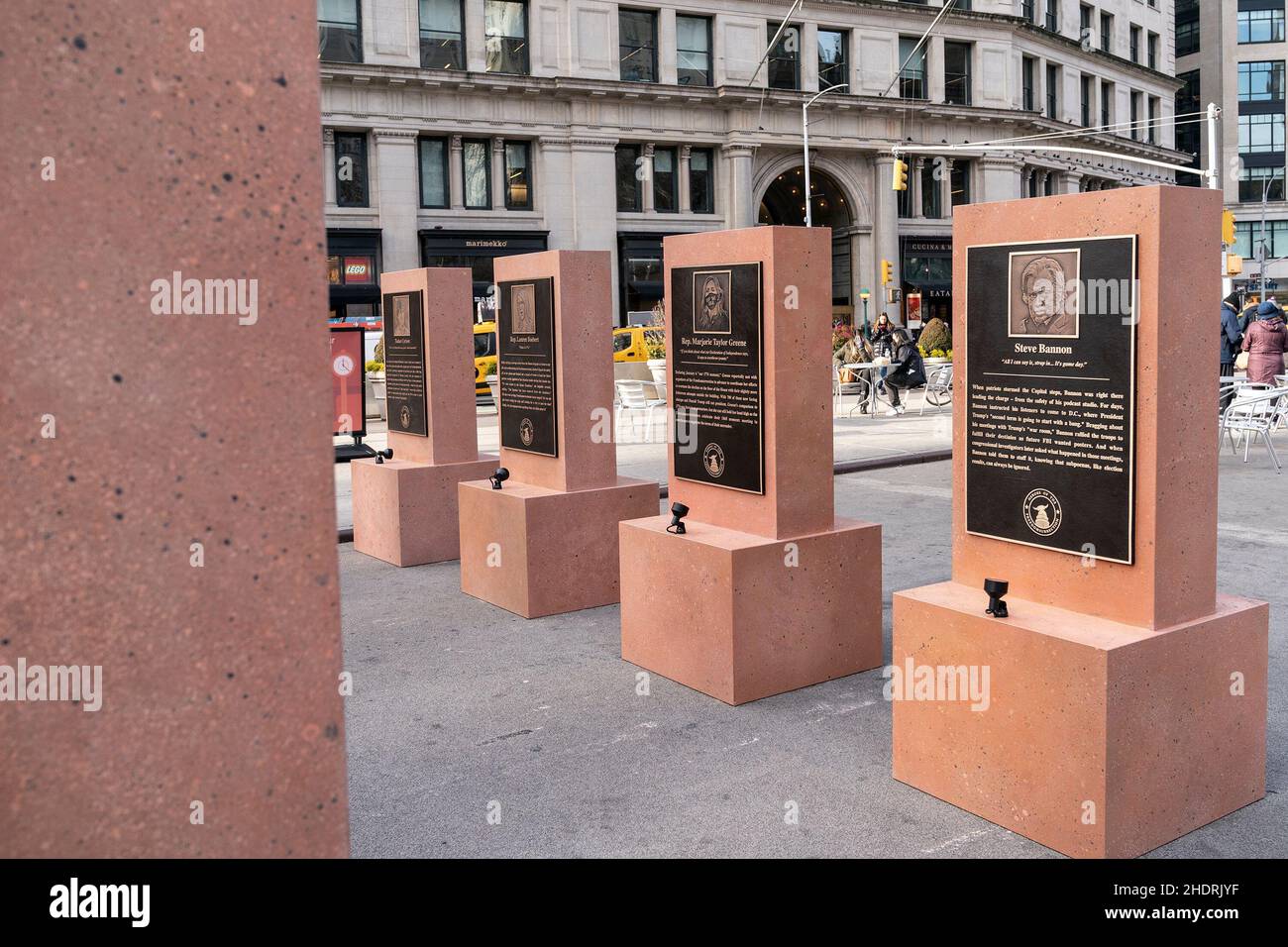 New York, New York, USA. 6th Jan, 2022. The Daily Show Monuments for ...
