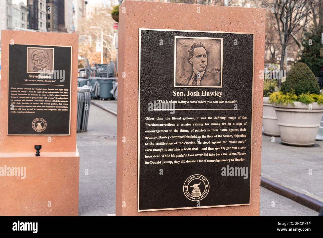 New York, New York, USA. 6th Jan, 2022. The Daily Show Monuments for ...