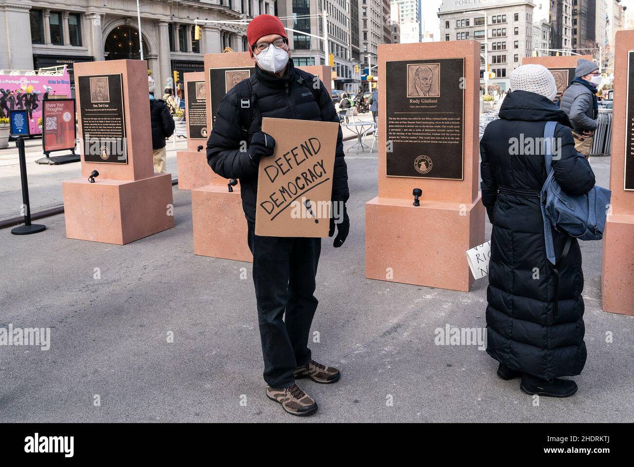 New York, New York, USA. 6th Jan, 2022. The Daily Show Monuments for ...