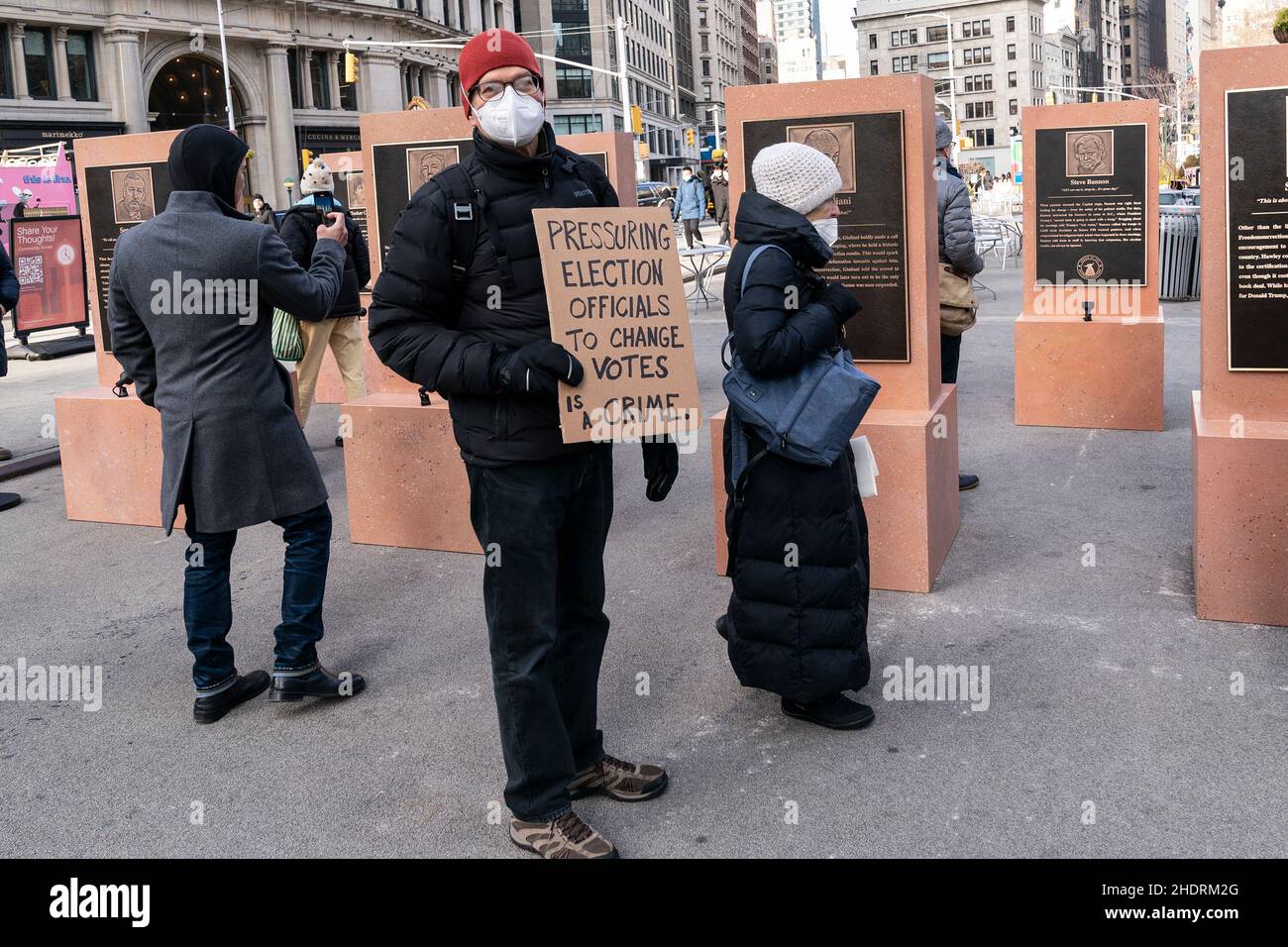 New York, New York, USA. 6th Jan, 2022. The Daily Show Monuments for ...