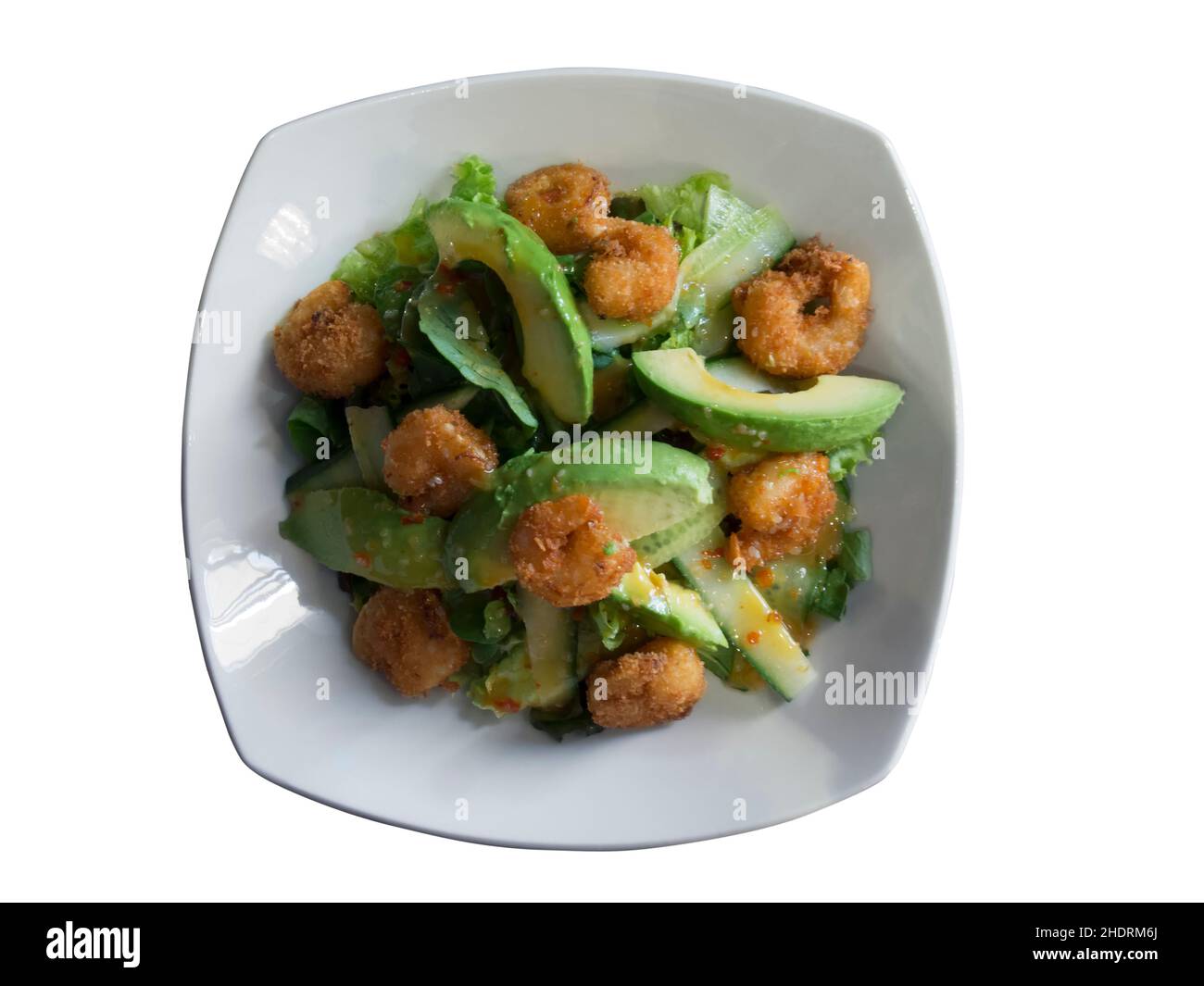 Salad avocado shrimps Cut Out Stock Images & Pictures - Alamy