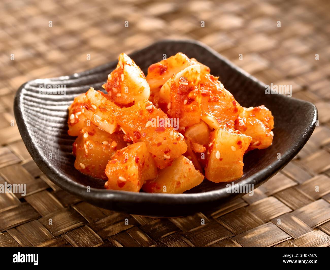 korean cuisine, kkakdugi, korean cuisines, koreran food Stock Photo - Alamy