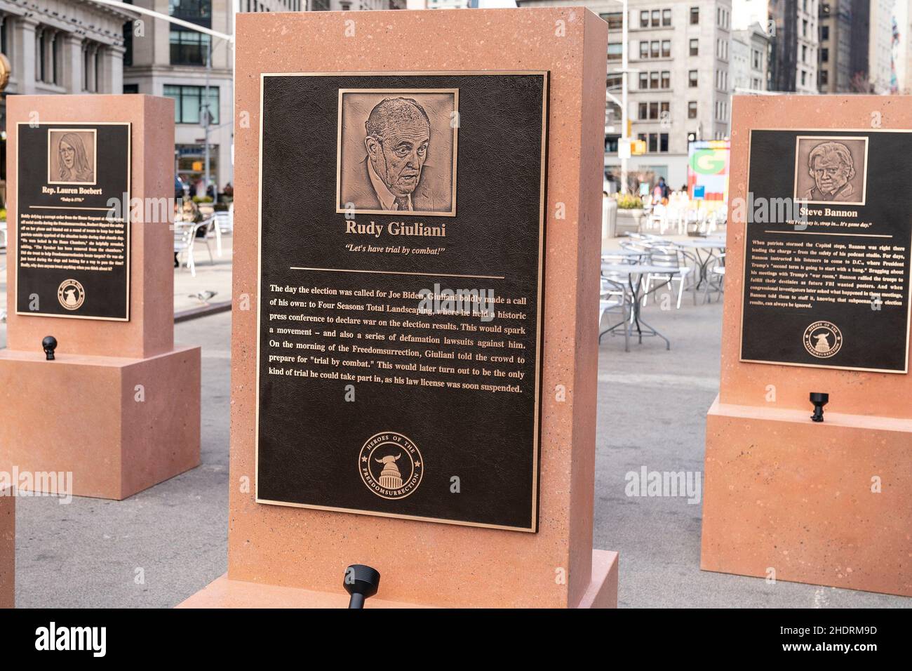 New York, New York, USA. 6th Jan, 2022. The Daily Show Monuments for ...