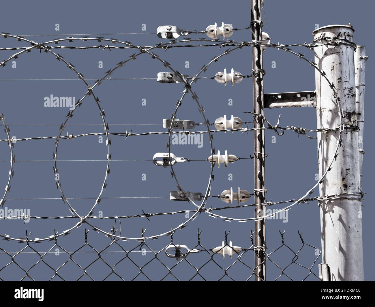 security & protection, fence, razor wire, barrier, security ...