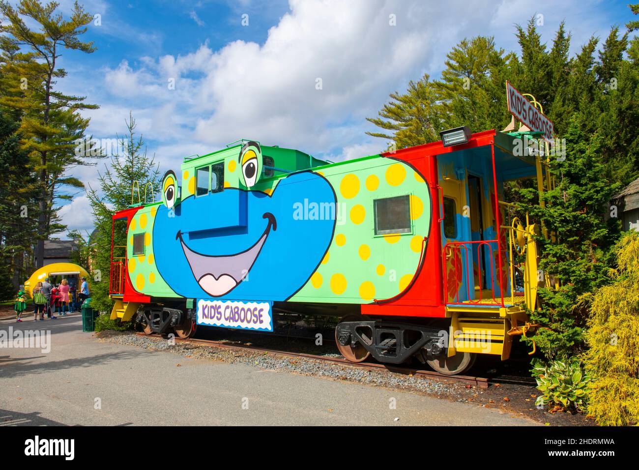 Kid's Caboose in Edaville Family Theme Park in town of Carver ...
