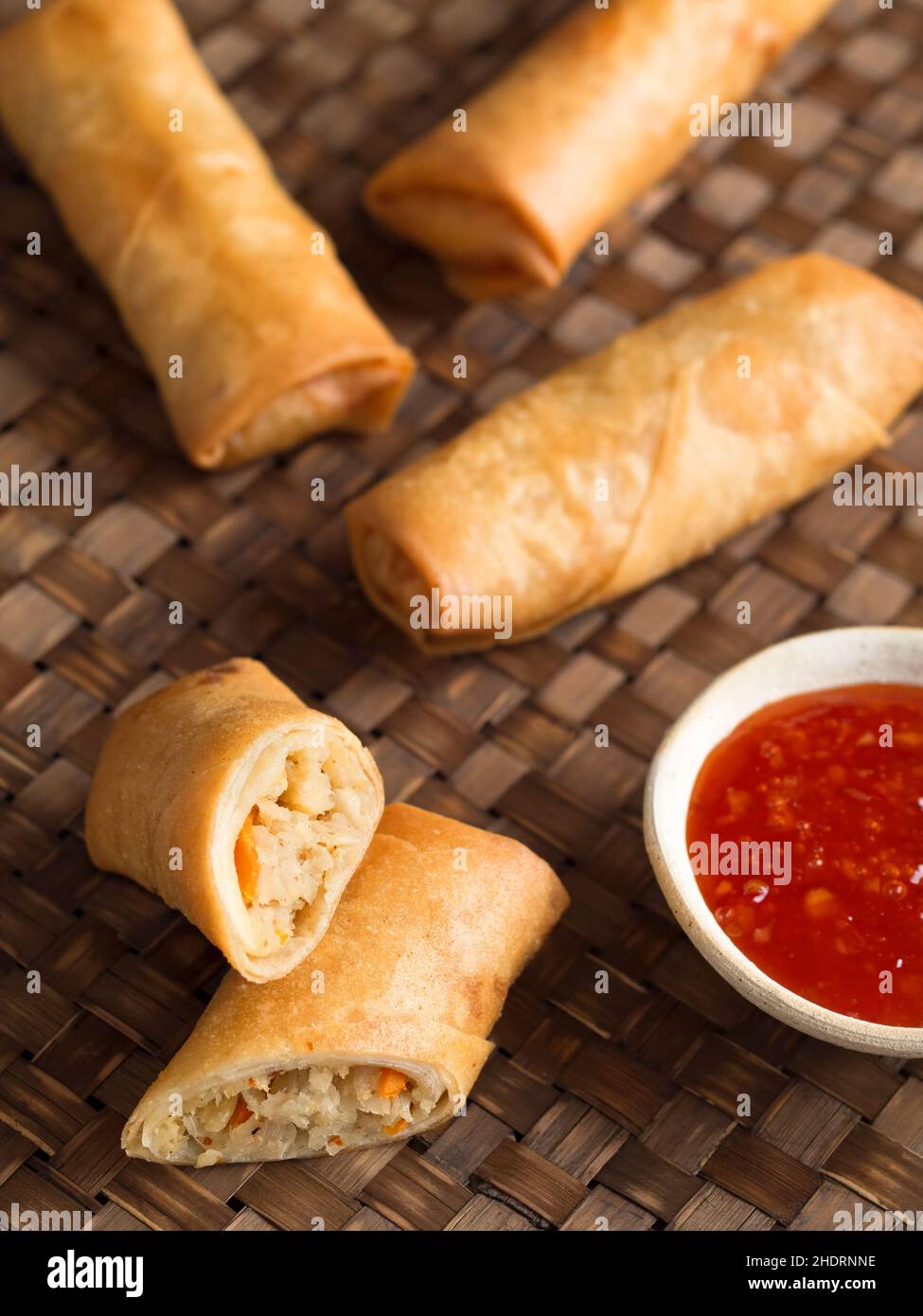 dip, appetizer, spring rolls, dips, appetizers, spring roll Stock Photo ...
