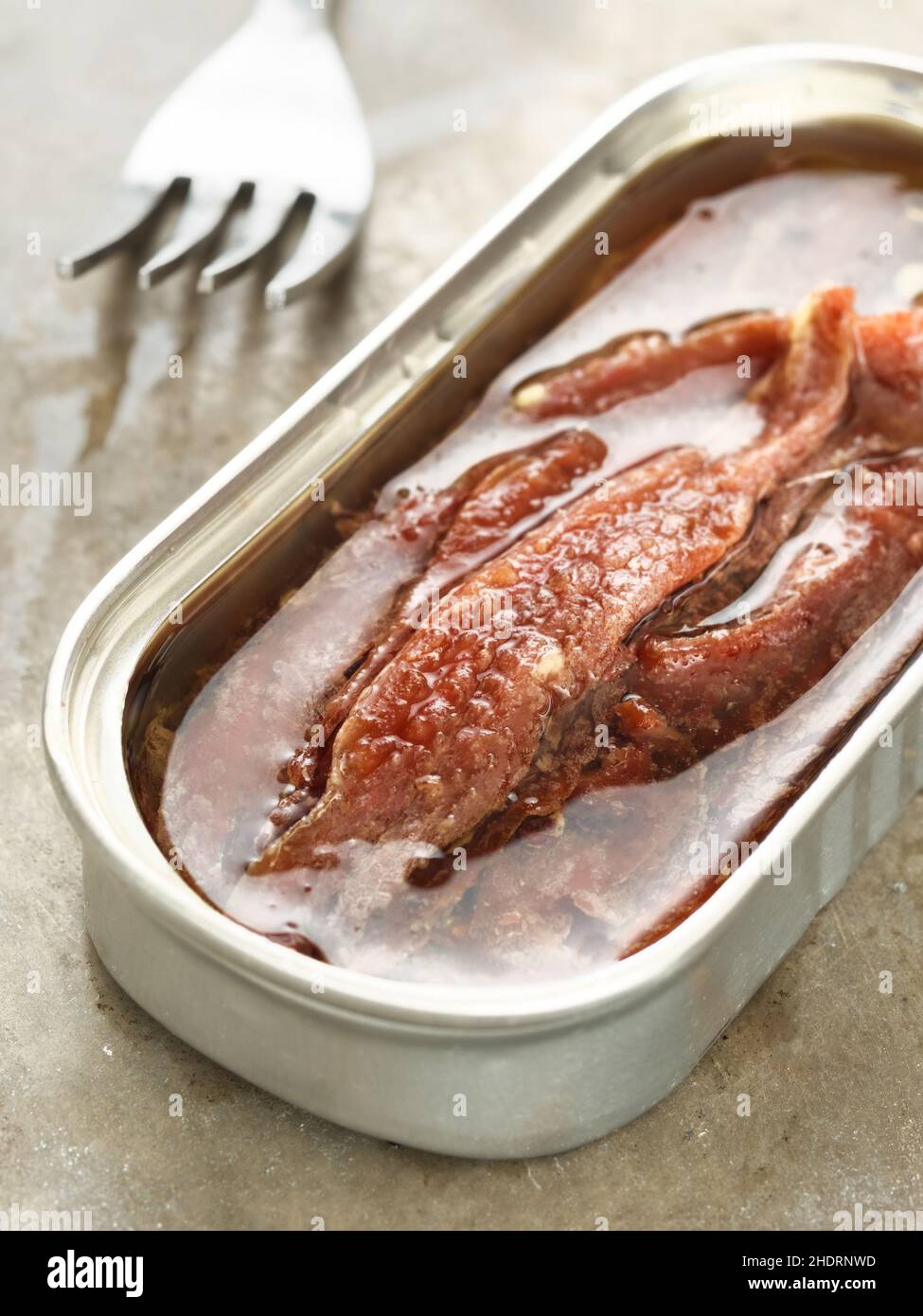 tin, anchovy, tins, anchovies Stock Photo - Alamy