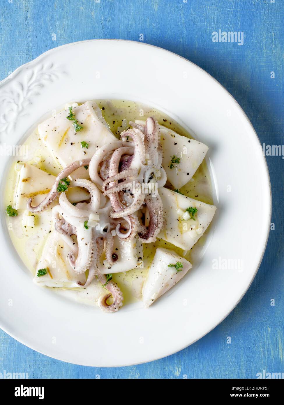 squid, appetizer, fish stew, squids, appetizers Stock Photo - Alamy