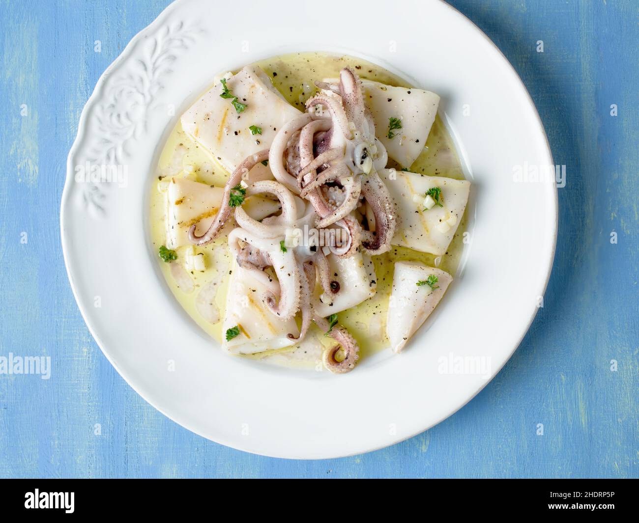 calamari, fish stew, squid Stock Photo - Alamy