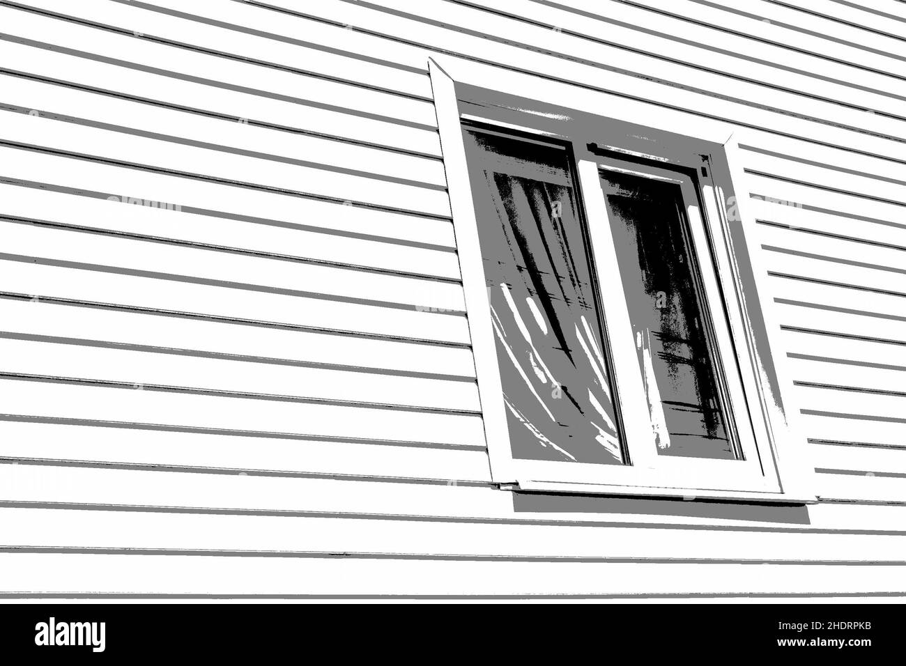 The window of a private house close-up Stock Photo - Alamy
