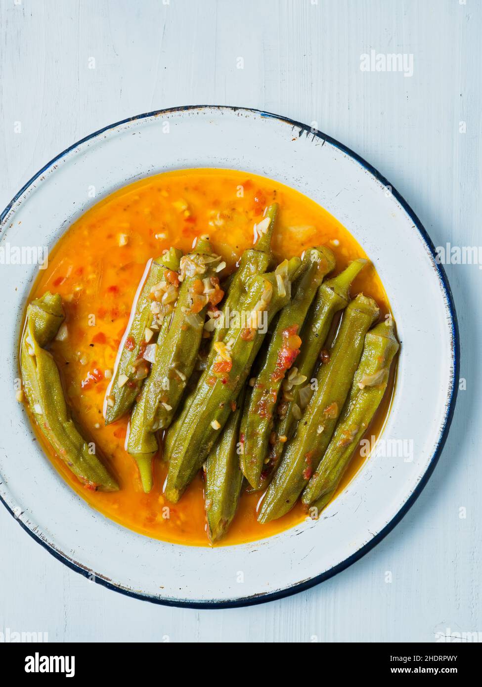 stew, okra pod, stews, okra pods Stock Photo - Alamy