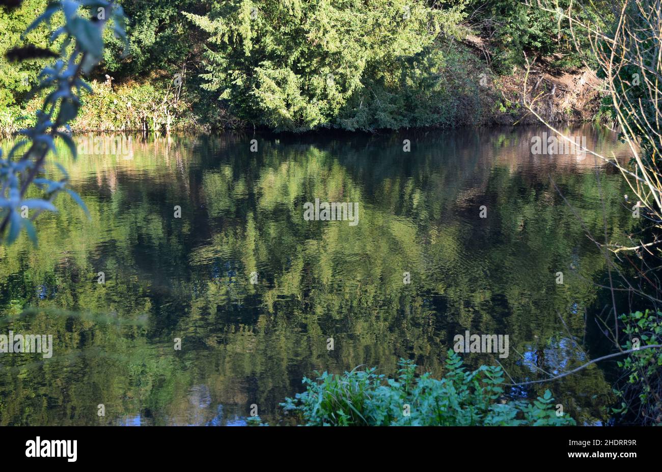 blue sky with thin cloud, suffolk, england Stock Photo - Alamy
