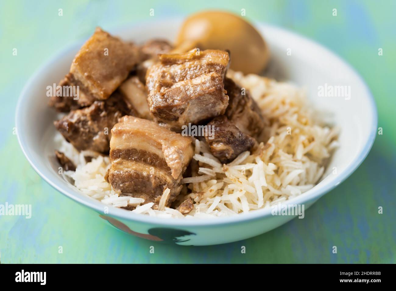Meal rice pork meals hi-res stock photography and images - Alamy