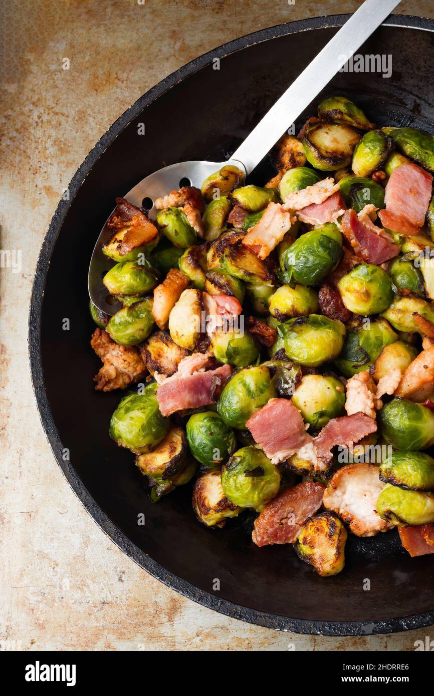 brussels sprouts, meal, brussels sprout, meals Stock Photo - Alamy