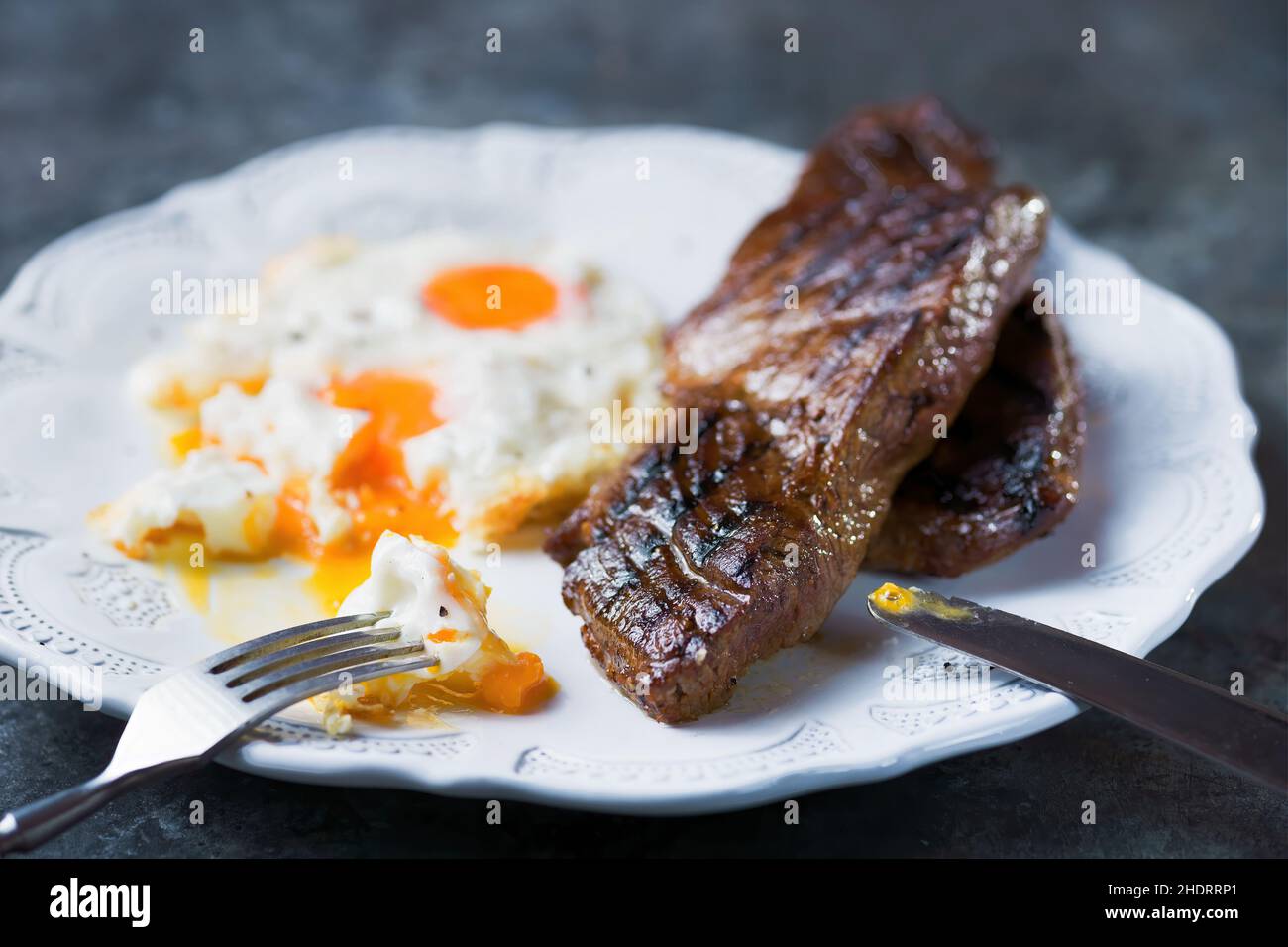 breakfast, steak, fried egg, breakfasts, steaks, fried eggs Stock Photo ...