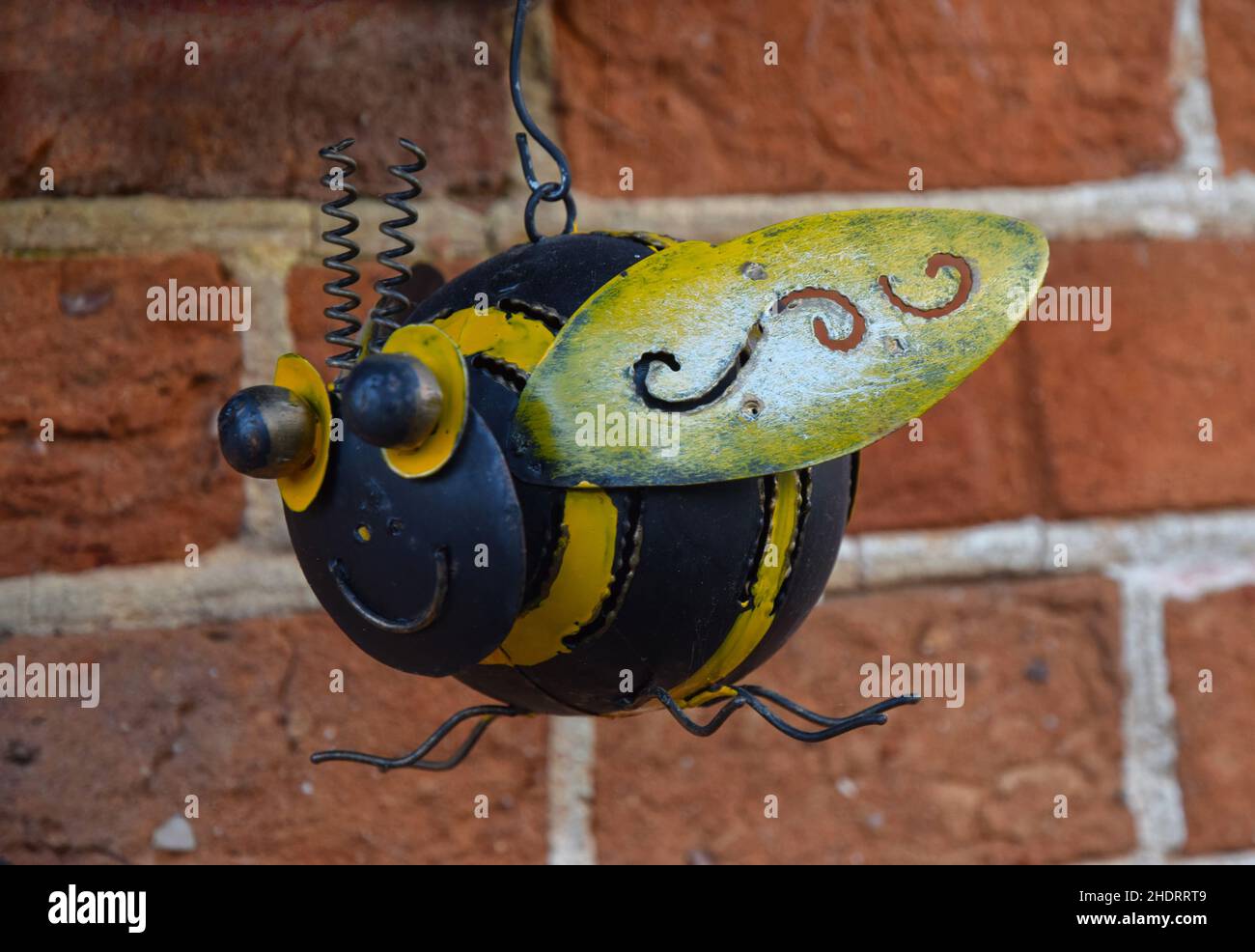 metal bee garden decoration, england Stock Photo - Alamy