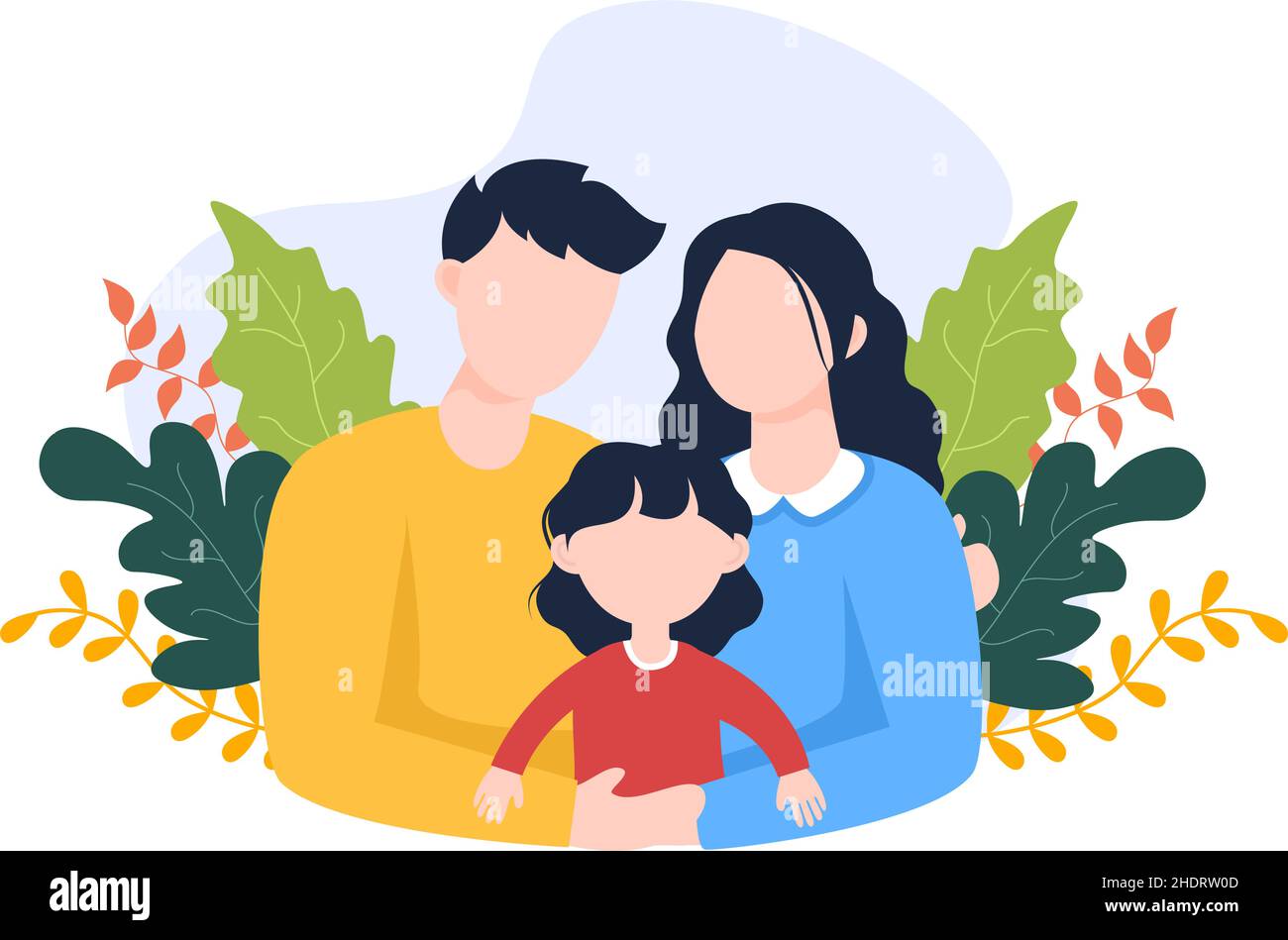 Family Time Parents and Children Illustration Stock Vector Image & Art ...