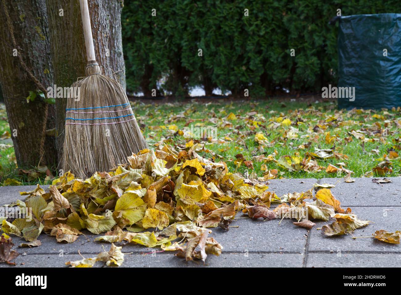 Garden broom hi-res stock photography and images - Alamy