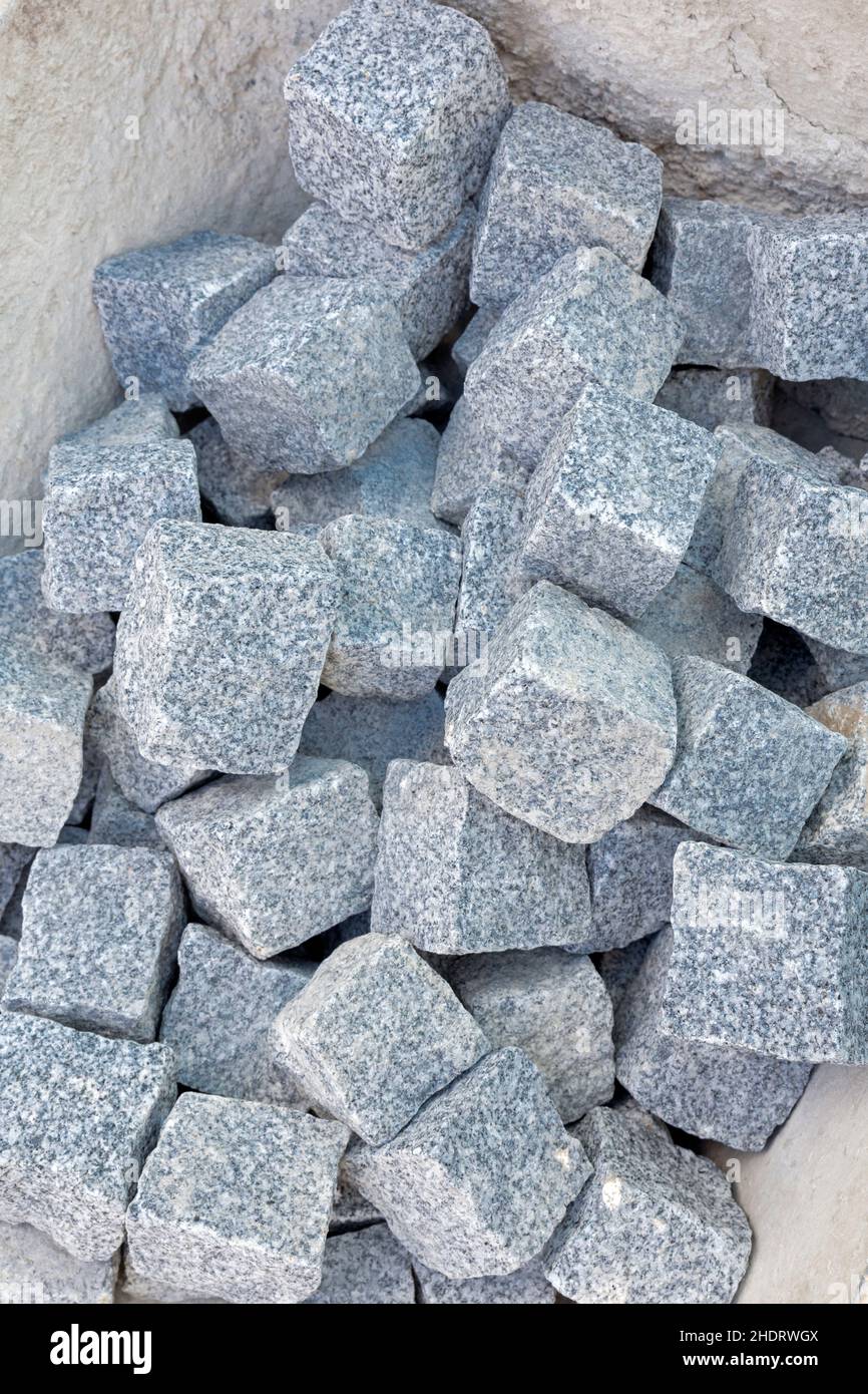 granite, paving stone, granites, paving stones Stock Photo - Alamy