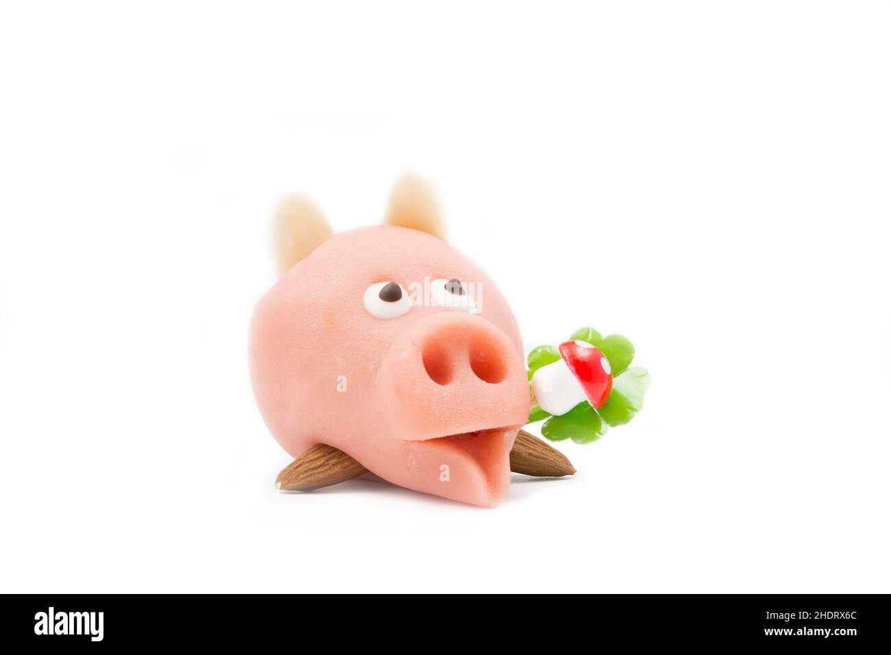 marzipan, lucky pig, marzipans, lucky pigs Stock Photo - Alamy