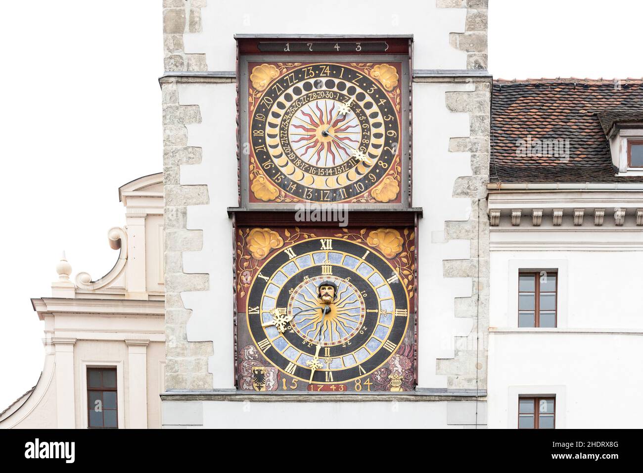town hall clock, görlitz, moon phase clock, town hall clocks, görlitzs ...