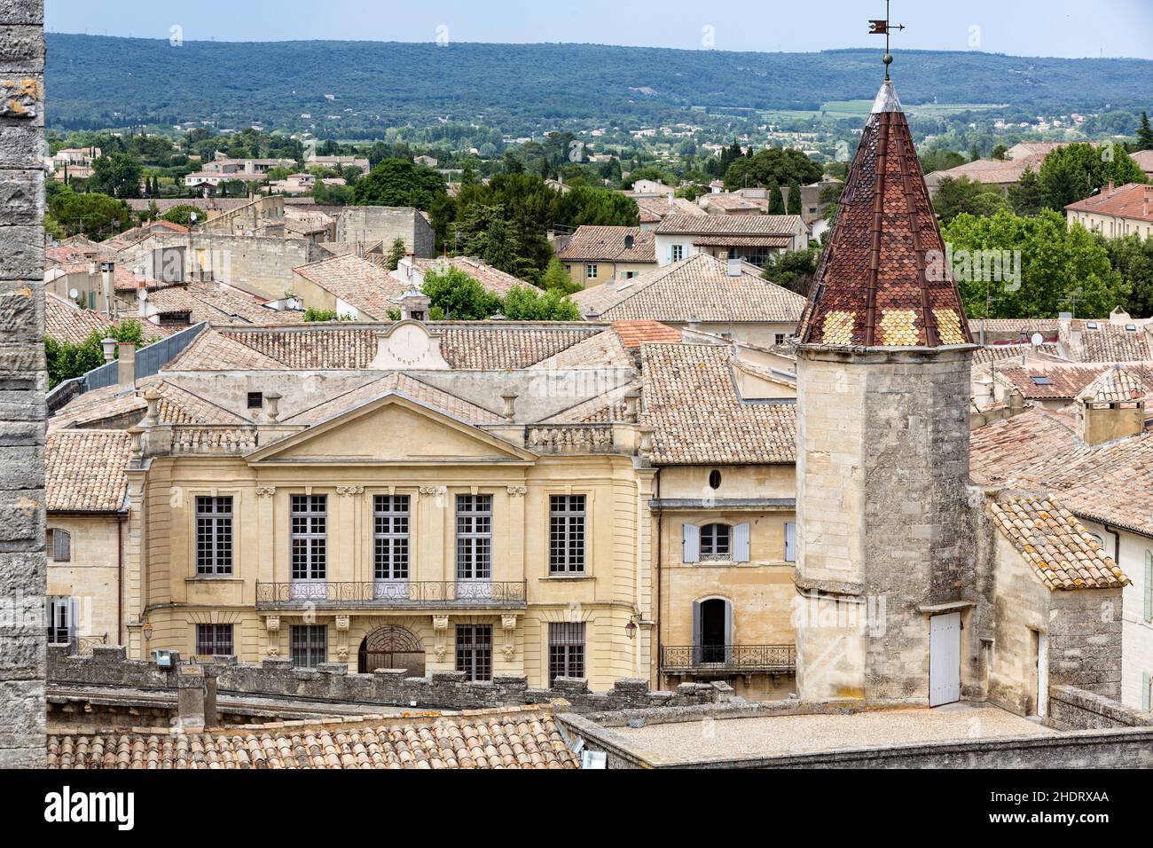 old town, uzès, old towns Stock Photo - Alamy