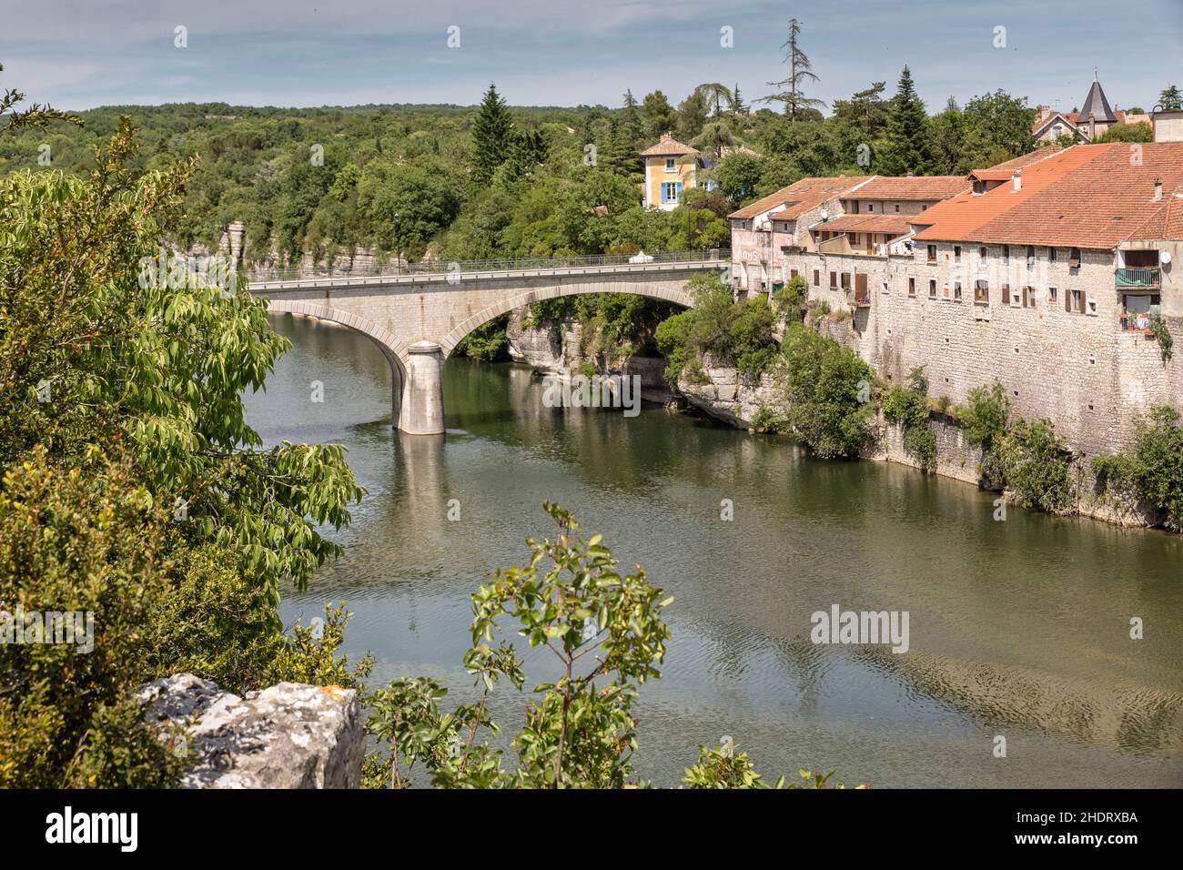 stone bridge, ardeche, ruoms, stone bridges, ardeches Stock Photo - Alamy