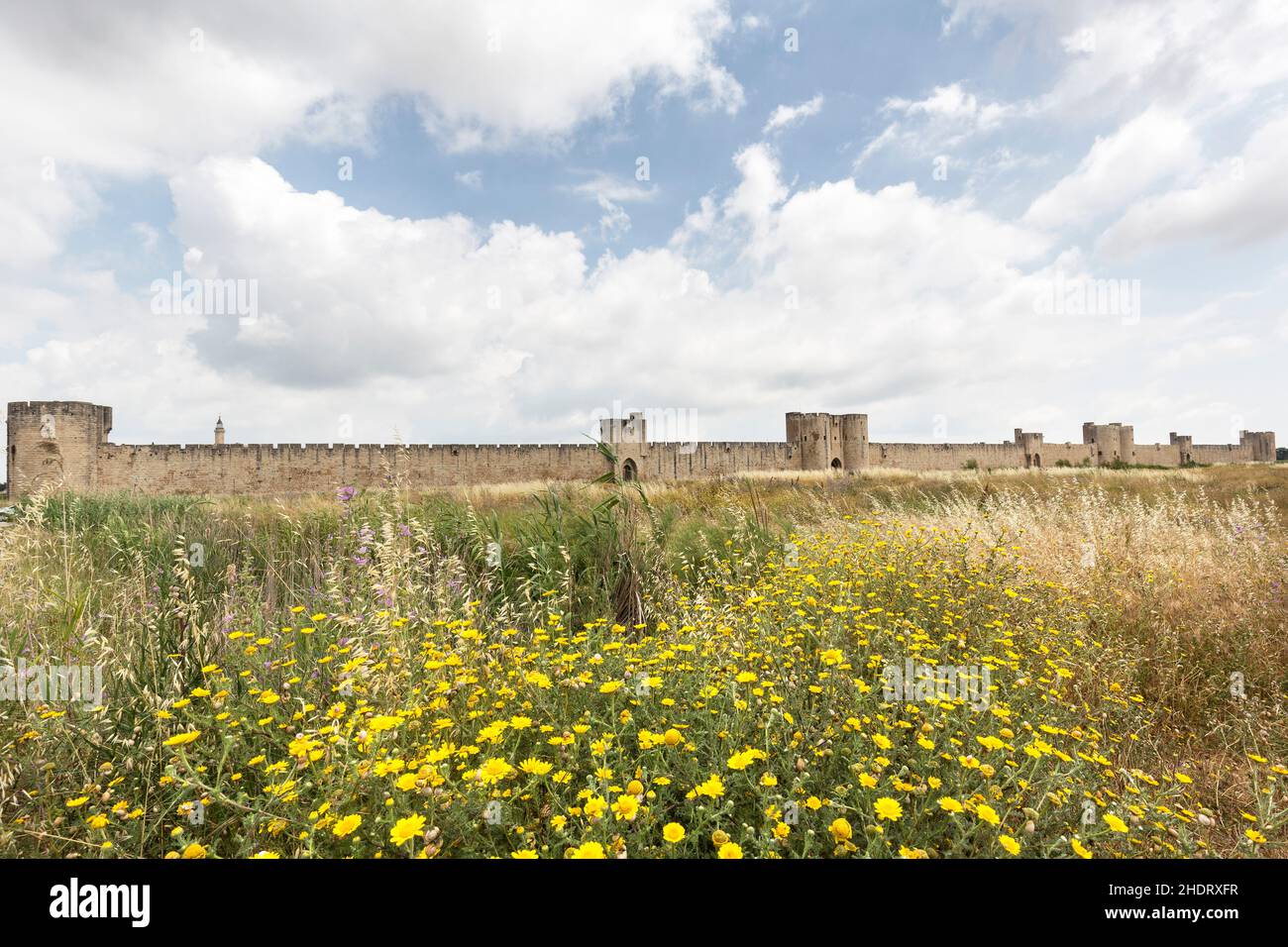 city wall, city fortification, aigues mortes, walls, city ...