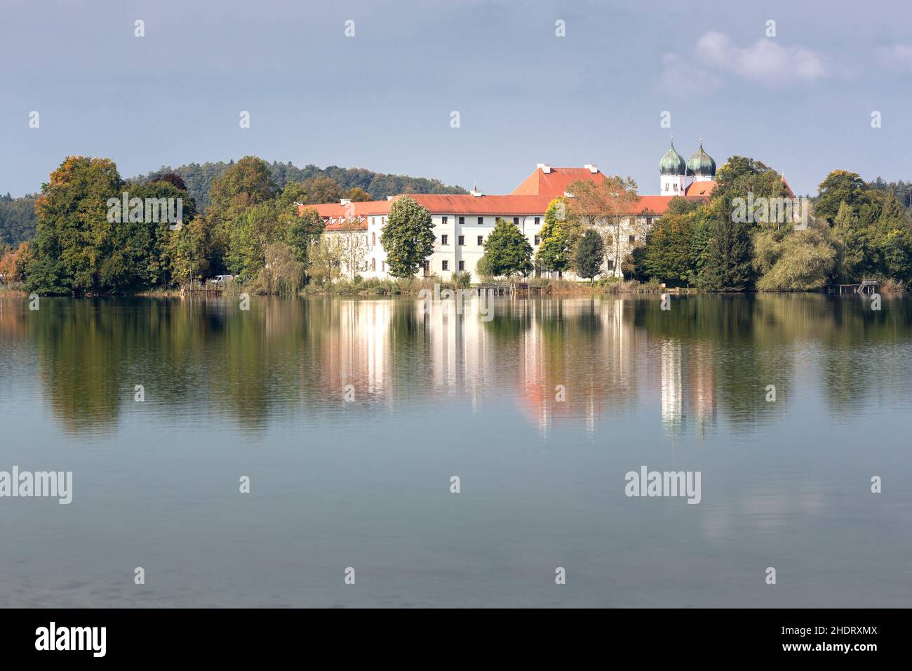 seeon monastery, klostersee Stock Photo - Alamy