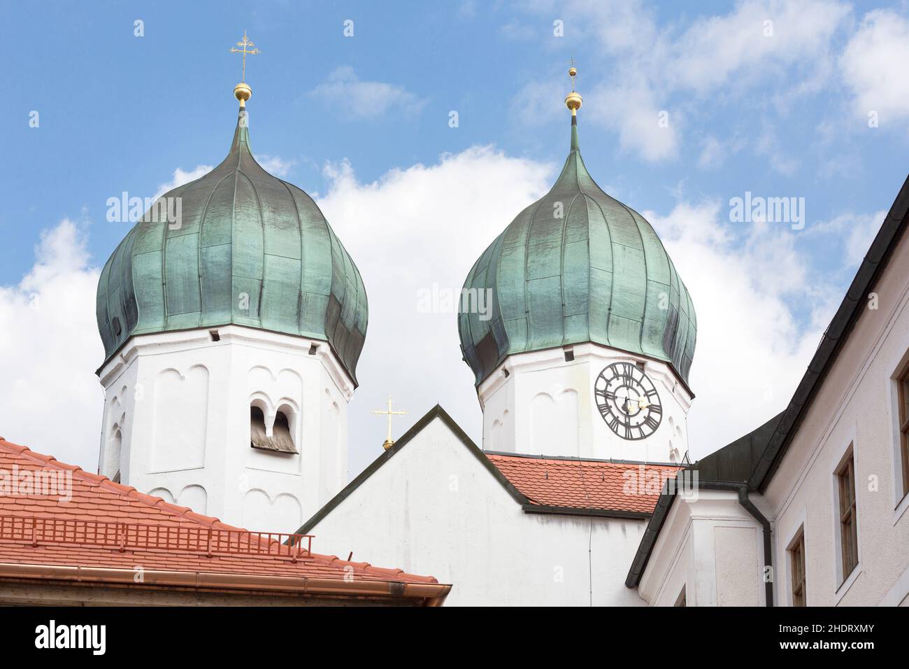 onion dome, seeon monastery, onion domes Stock Photo - Alamy