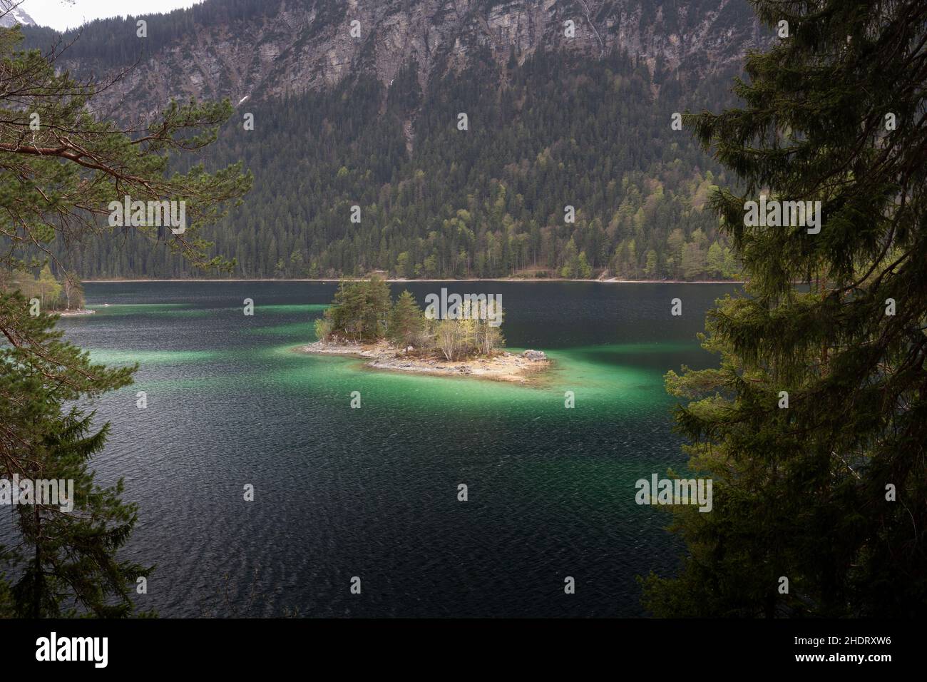 Eibsee islands hi-res stock photography and images - Alamy