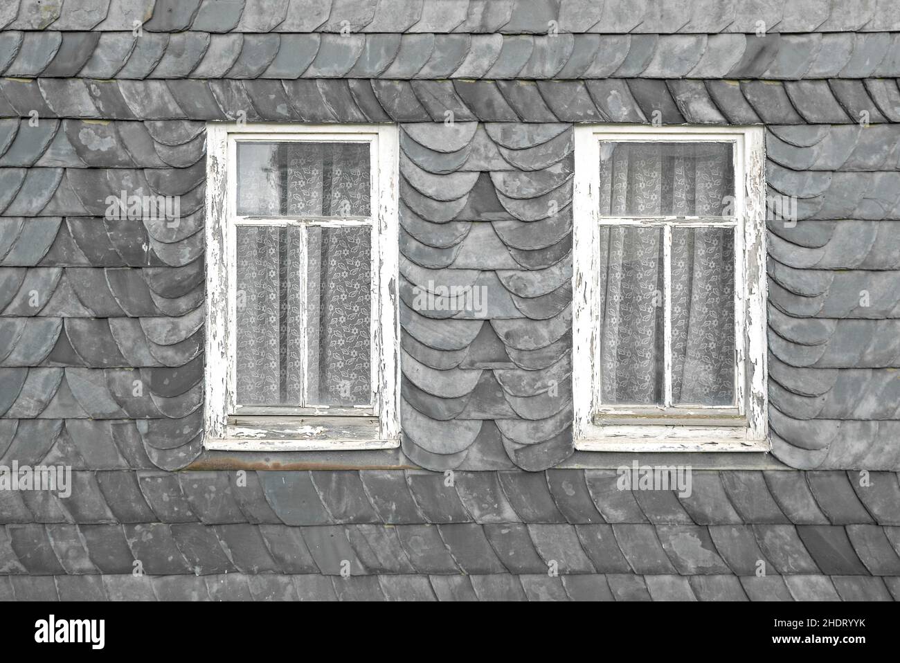 facade, window, slate, facades, windows, slates Stock Photo - Alamy