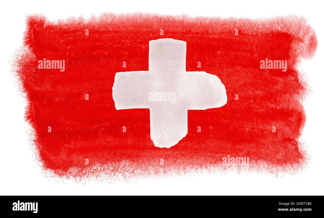 Flags of switzerland Cut Out Stock Images & Pictures - Alamy