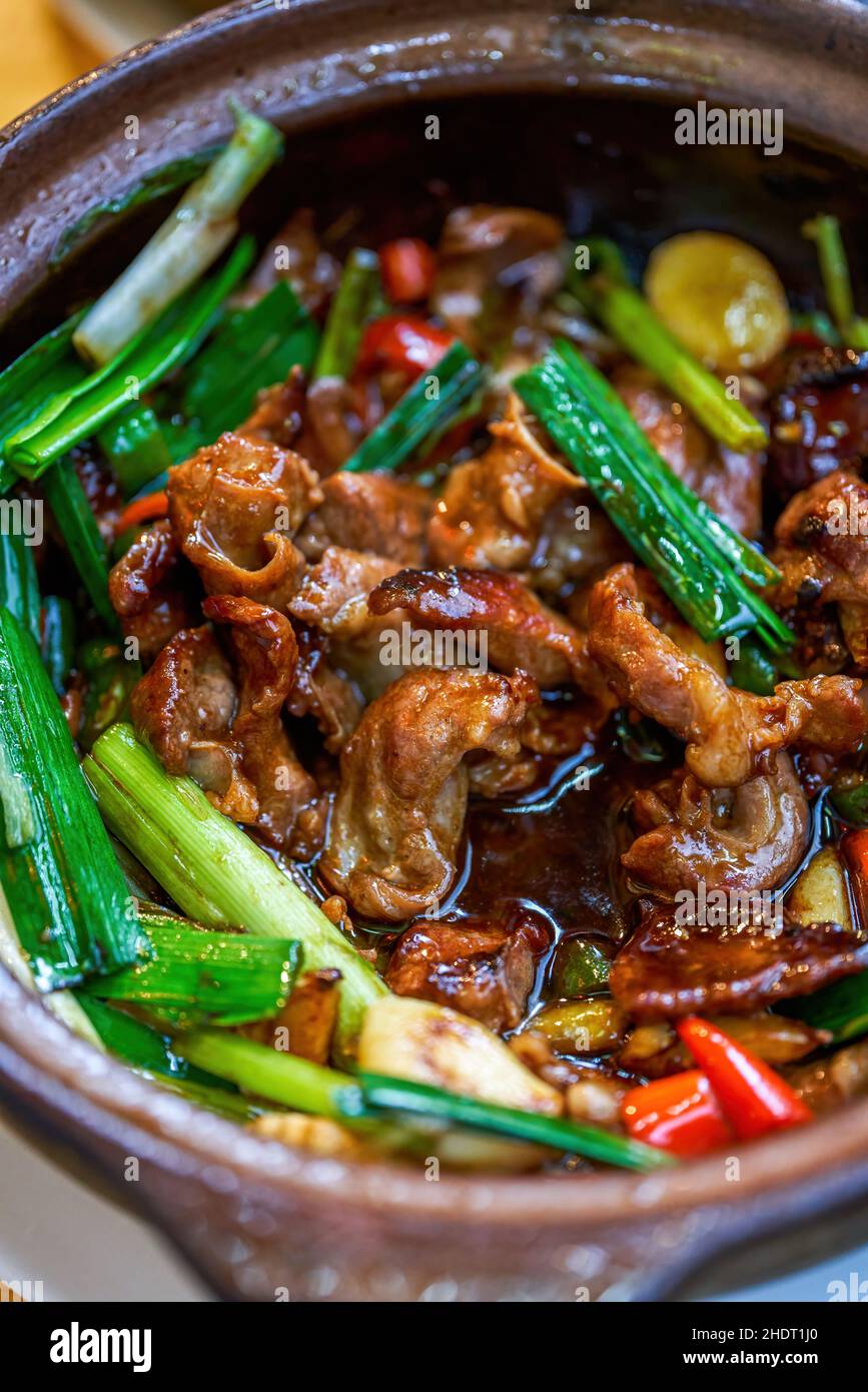 A pot of delicious authentic traditional Cantonese cuisine, Keijia pot ...